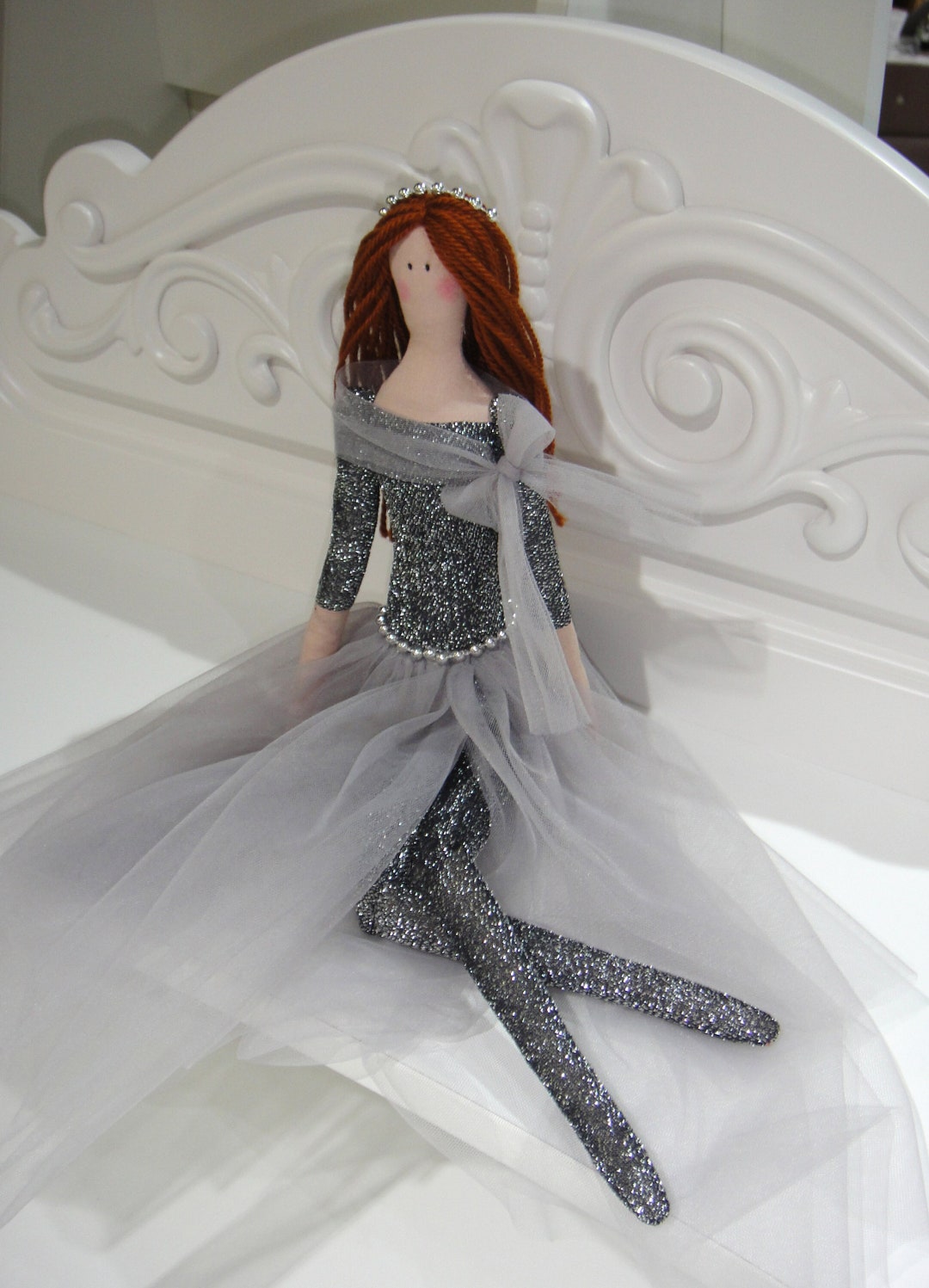 Tilda Princess, Tilda Doll, Tilda in Gray, Handmade Doll,fabric Doll ...