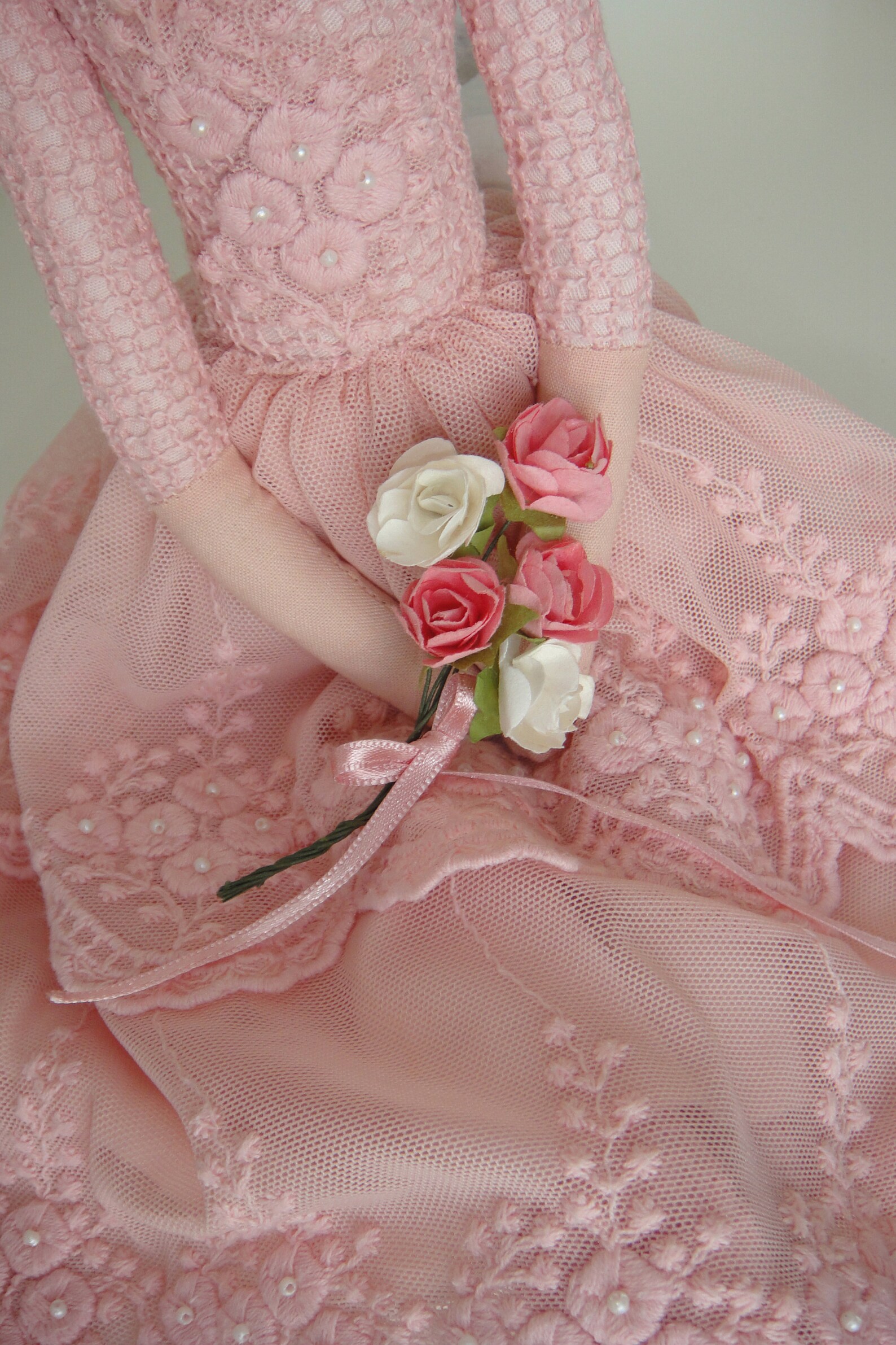 Pink Dress Doll Handmade Doll Tilde Doll Textile Doll Home - Etsy