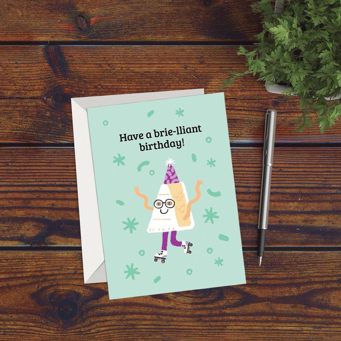 Brie Birthday Card | Boyfriend | Girlfriend | Friend | Mom | Dad - Etsy