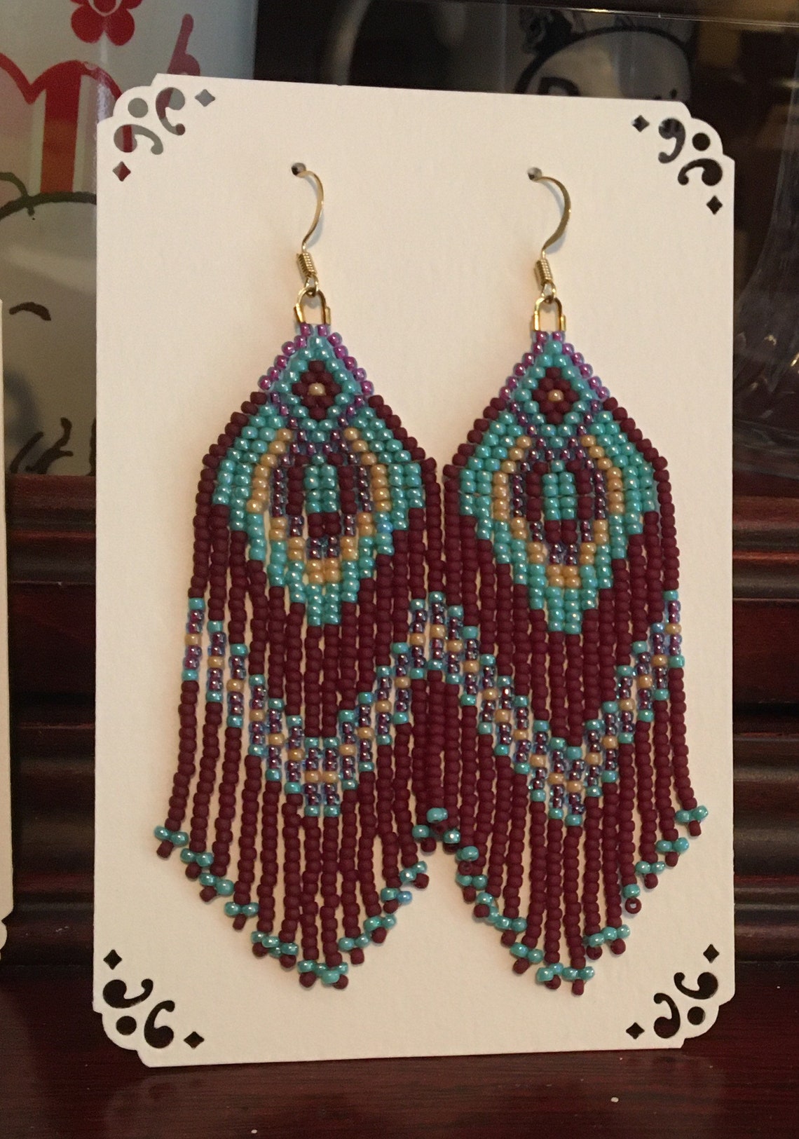 Native American Inspired Fringe Earrings | Etsy