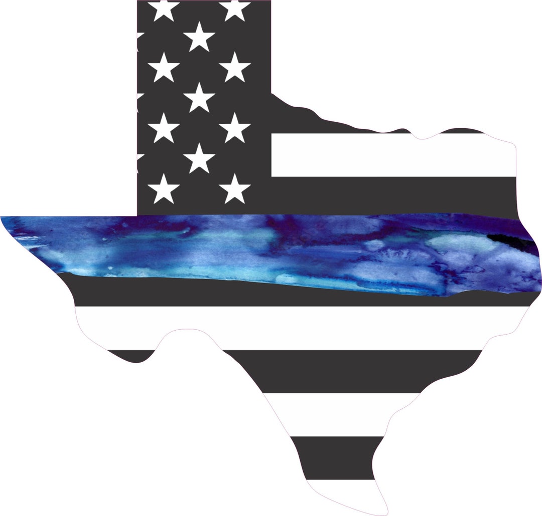 Large Texas Shaped Watercolor Decals - Etsy