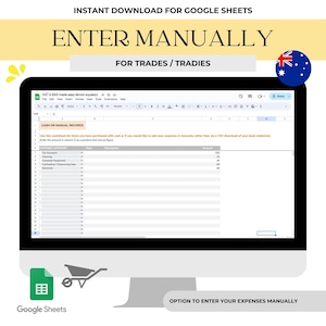 GST Worksheet for BAS for Tradies Easy Bookkeeping Google Sheet ...
