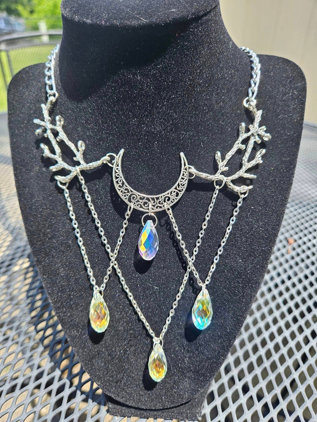 Lucid Forest Necklace & Earring Set - Etsy