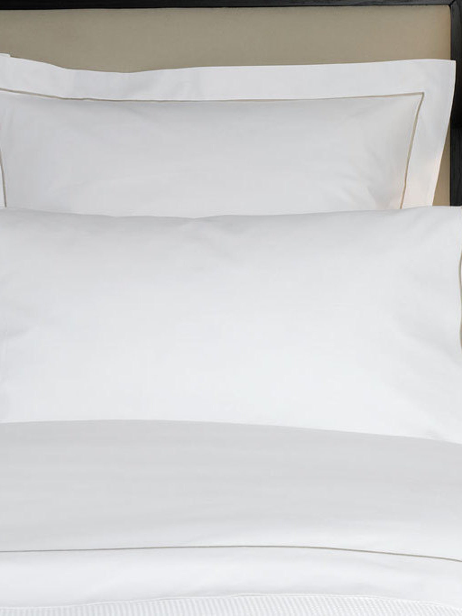 HOTEL EURO SHAM One Sham with colour single satin stitch | Etsy