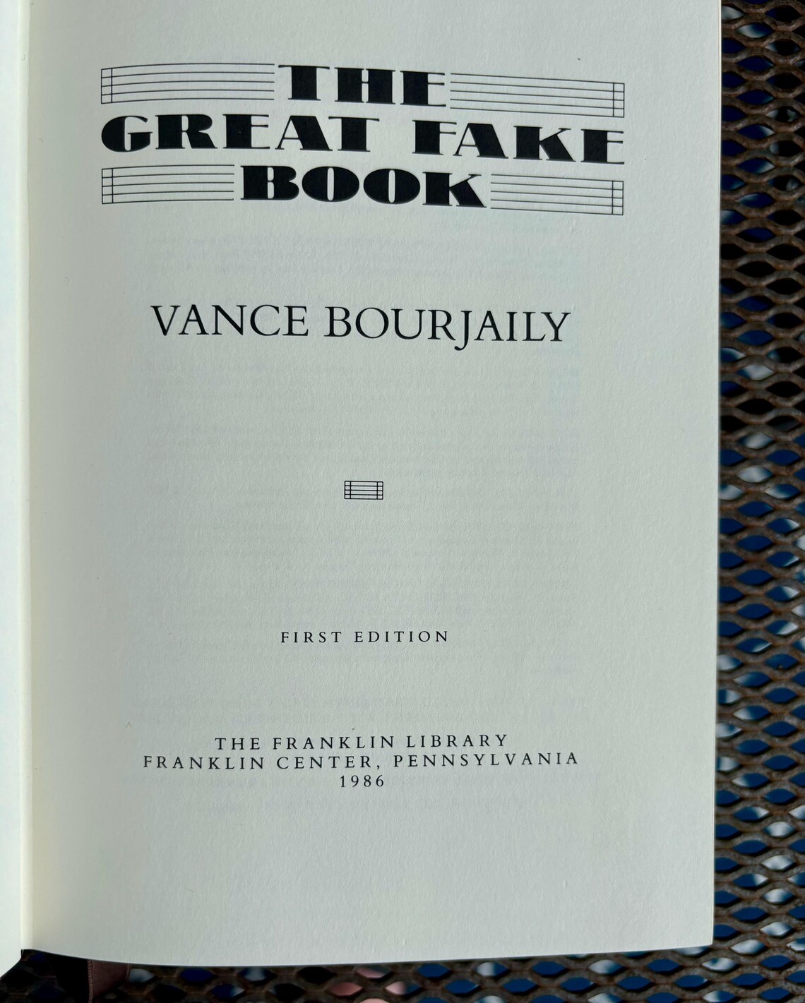 The Great Fake Book, First Edition Signed by Author - Vance Bourjaily ...