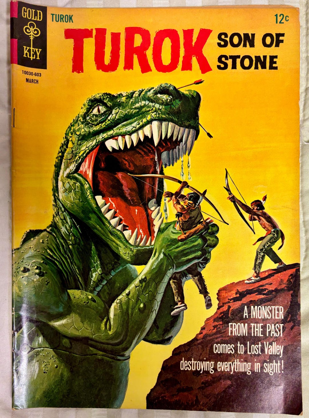 Turok, Son of Stone, Comic Book, 12 Cents, A Monster From the Past ...