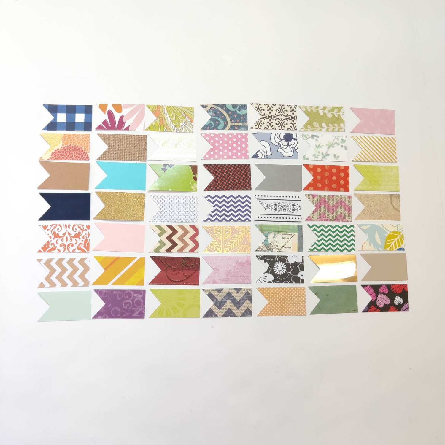 50 paper banner cutouts. Die cuts. Embellishments. Different | Etsy