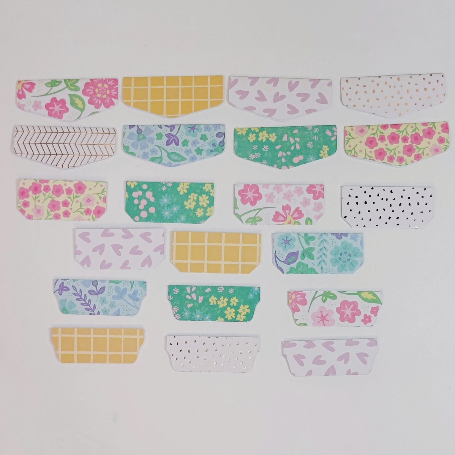 Set of 20 Paper Tabs, Dividers, Journal or File Tabs, 20 Count ...