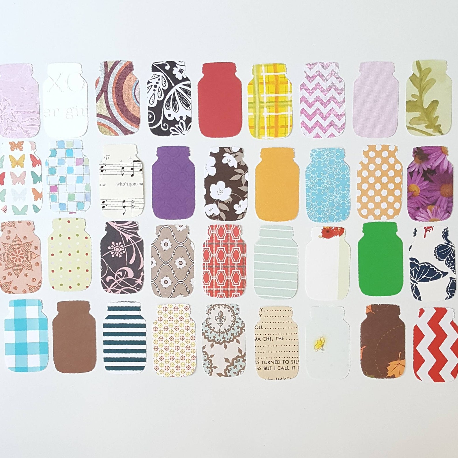 50 Paper Mason Jars Cutouts. Mason Jars Die Cuts. 50 Mason Jars ...