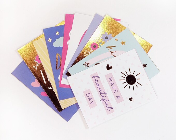 10 Inspirational Quotes on Beautiful Cardstock, Cards Are 3 X 4 Inches ...