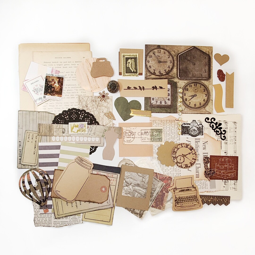 Vintage Paper Pack. Vintage Theme Journal Kit. Paper Pack, Journal Kit ...