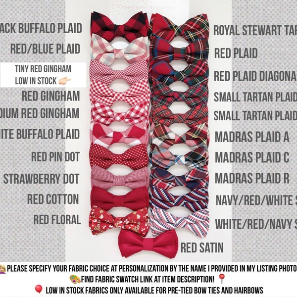 Red Baby Bow Tie - Etsy