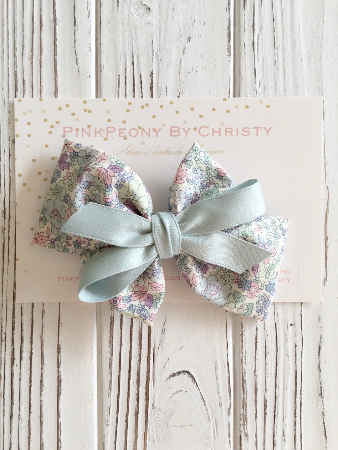 Mint Fabric Hairbow- Mint Hair Bows-fabric Bow-mint Flower Bow-baby ...