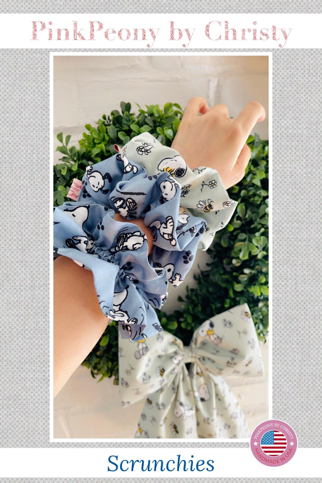 Cute Scrunchies- Character Scrunchies- Cartoon Scrunchies- Blue ...