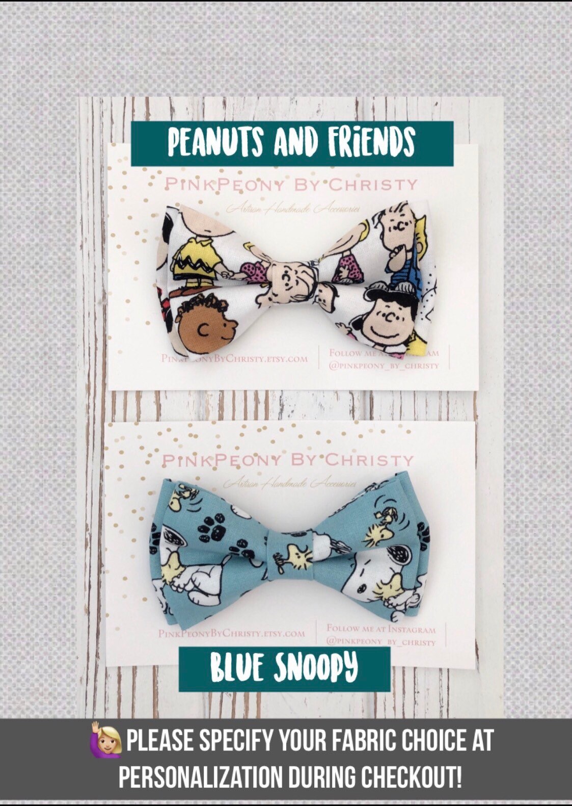 Snoopy Bow Tie Peanuts Bow Tie Charlie Brown Bow Tie | Etsy