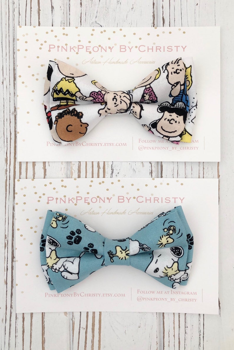 Snoopy Bow Tie Peanuts Bow Tie Charlie Brown Bow Tie - Etsy