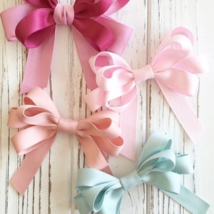 Pretty Hair Bows Choose Your Color Pink Light Mint Bows Peachy Pink ...