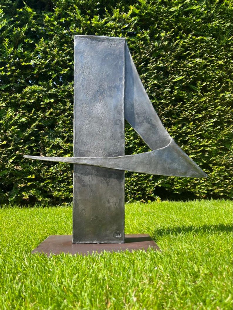 Round the Bend Forged Sculpture - Etsy
