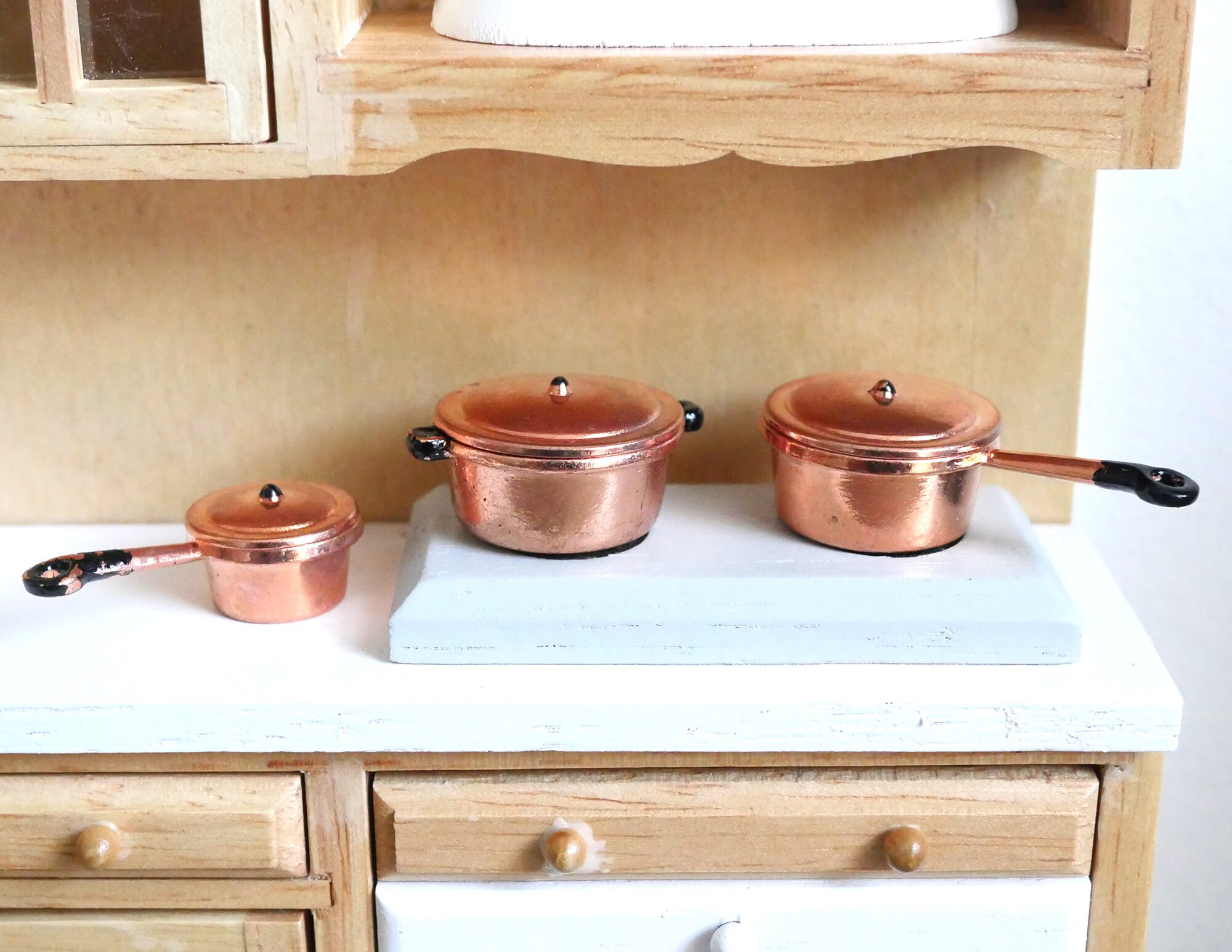 Dollhouse Cooking Pot Cookware Set Dolls House 3-piece 1 12 - Etsy