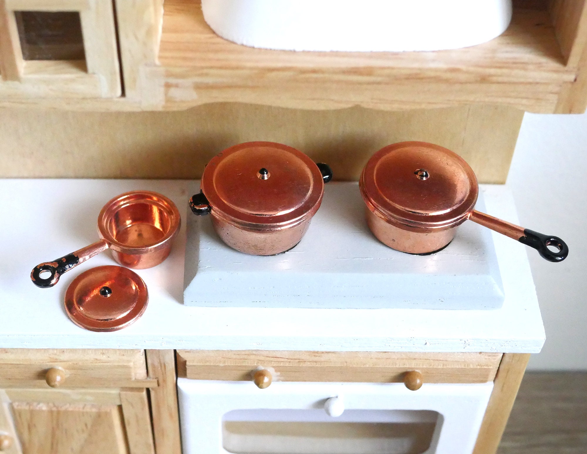 Dollhouse Cooking Pot Cookware Set Dolls House 3-piece 1 12 - Etsy