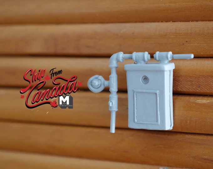 Weathered/rusty Miniature Gas Meter for Dollhouse, 1:12 Scale - Etsy