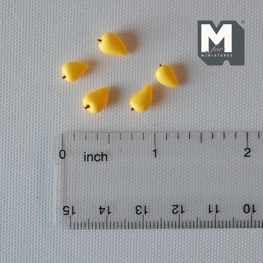 Miniature Mango 1:12 Scale Dollhouse Supplies Fruit Mango Set of 5 ...