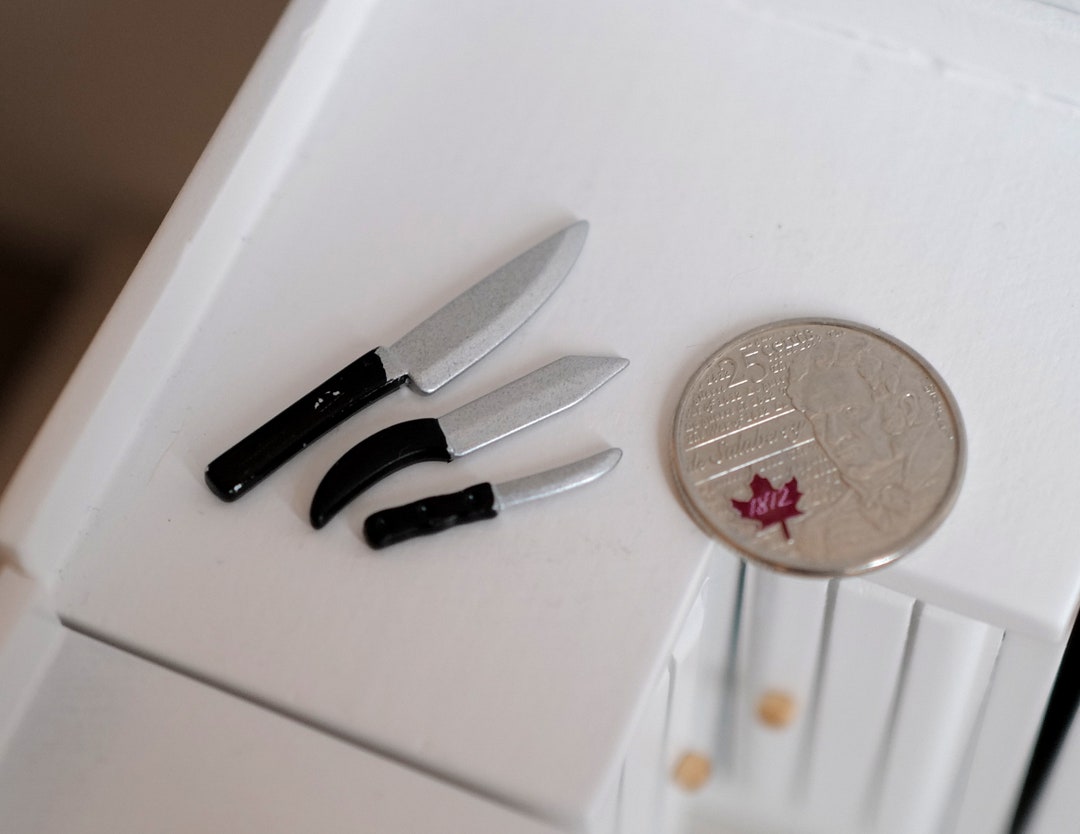 Dollhouse Kitchen / Dollhouse Cooking Knife / Dollhouse Miniature Knife ...