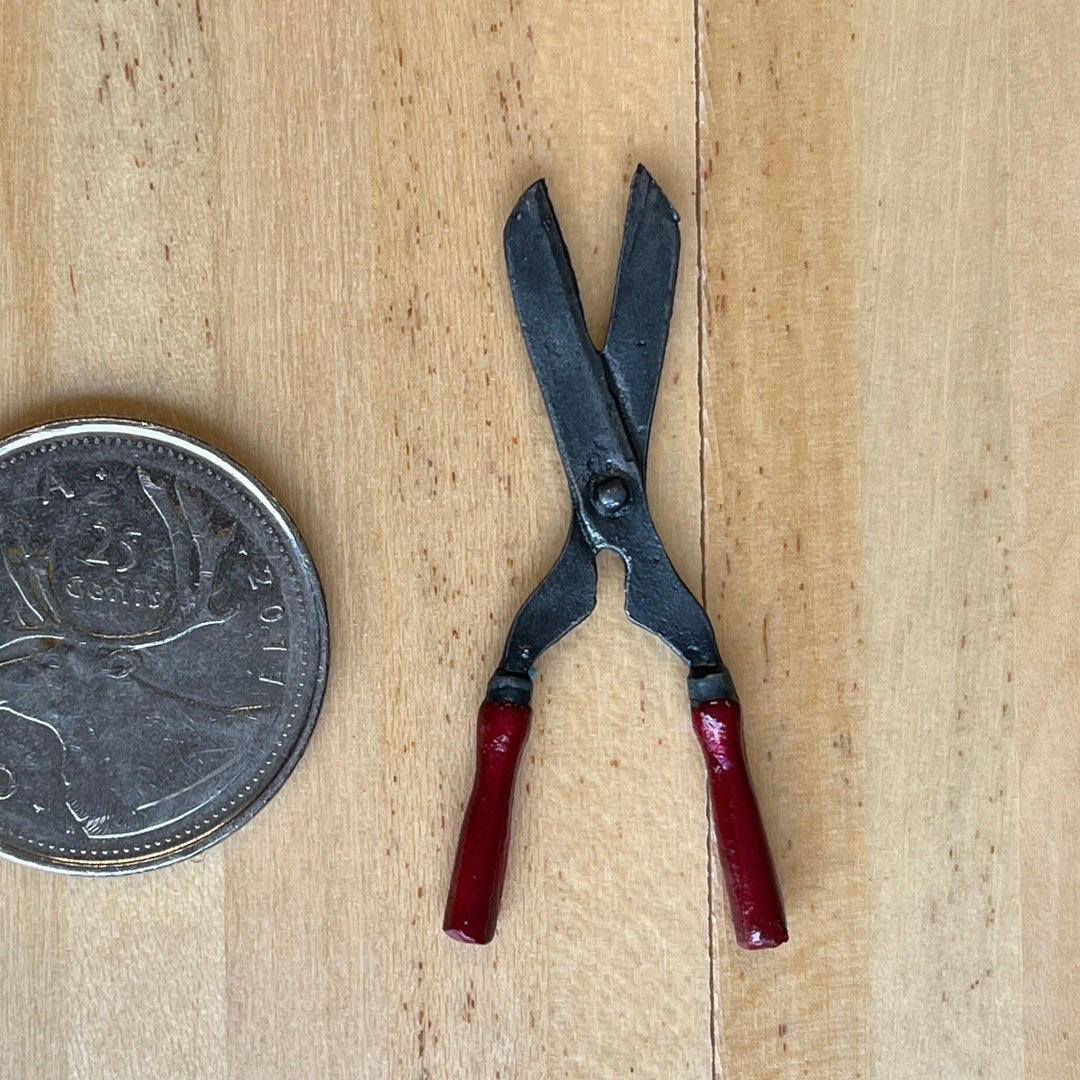 1:12 Miniature Metal Hedge Clipper ,tree Clipper ,miniature Lopper ...