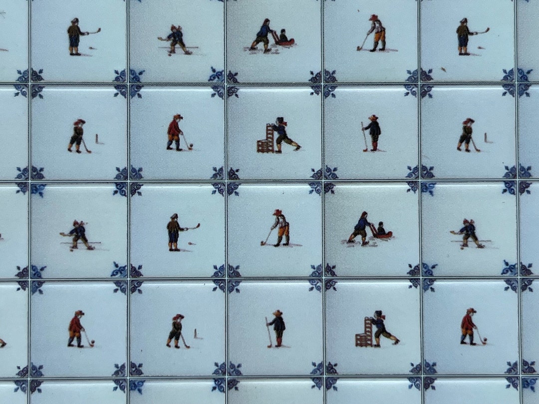 Dollhouse Hockey and Skating Tile Miniature Square Wall Tile - Etsy
