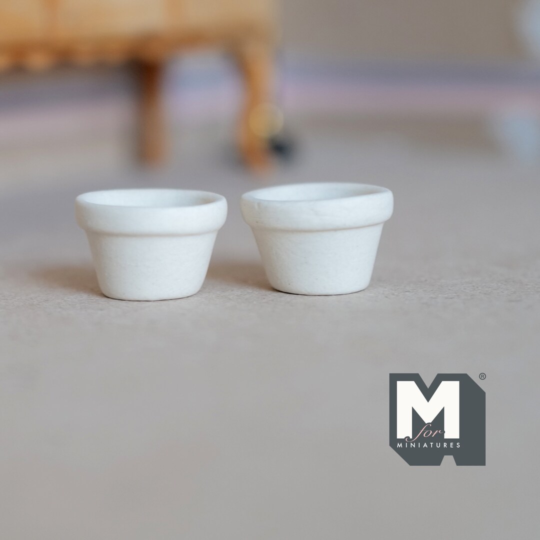 Dollhouse Supplies Terra Cotta Flower Pots Planters 1:12 Scale ...