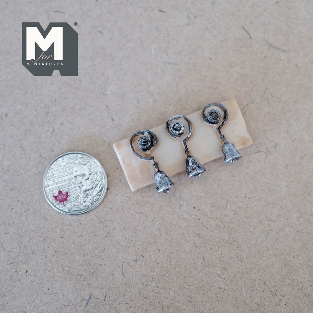 Dollhouse Servant Bells , 1:12 Scale Miniature Call Bells , Service ...