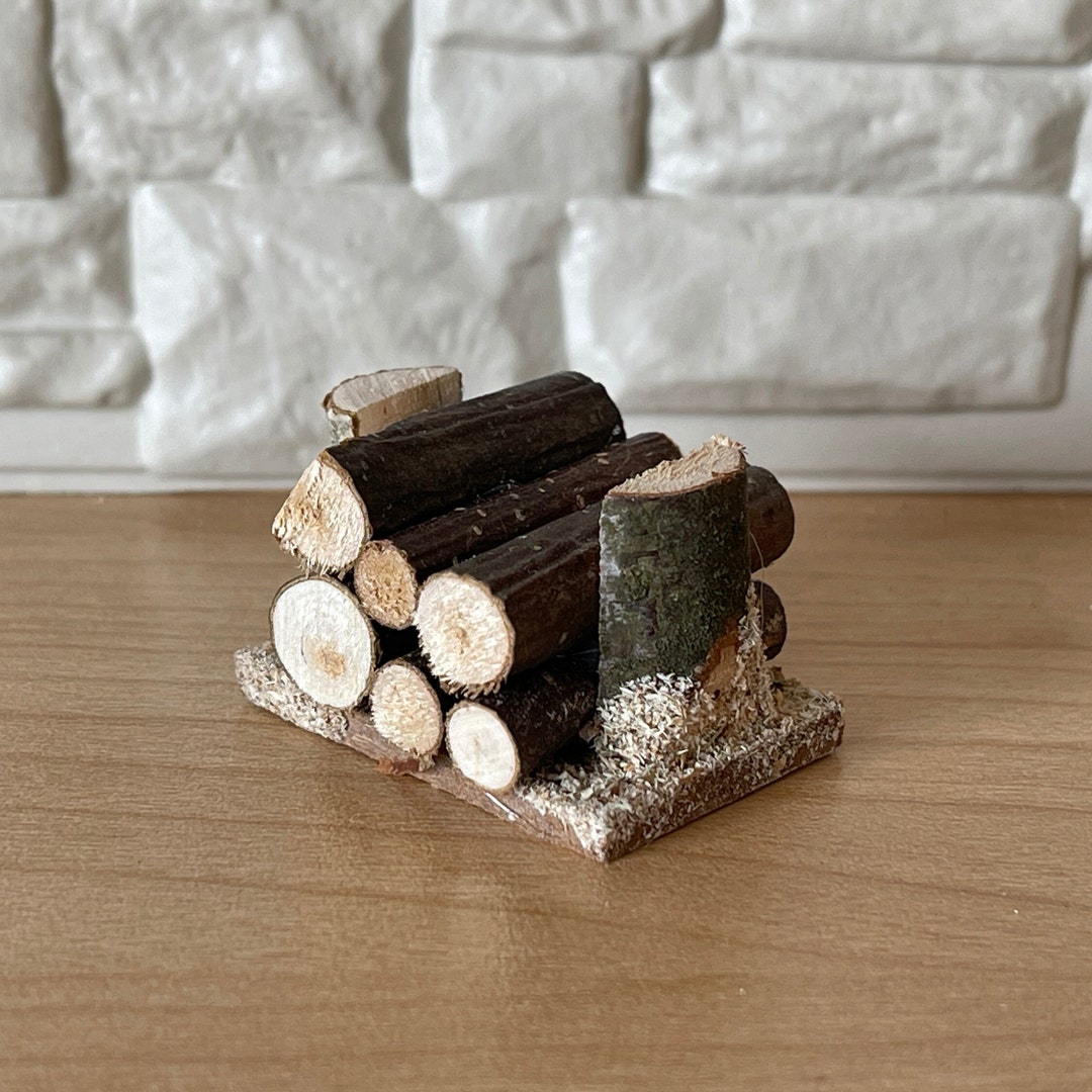 1:12 Miniature Log Pile , Miniature Log Stack , Timber Heap , Woodpile ...