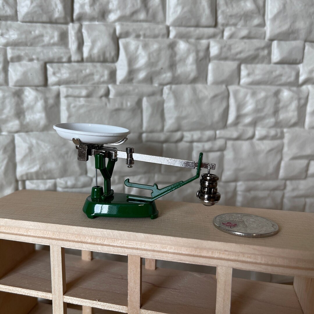 Dollhouse Miniature Single Beam Balance Scale, 1:12 Old Style ...