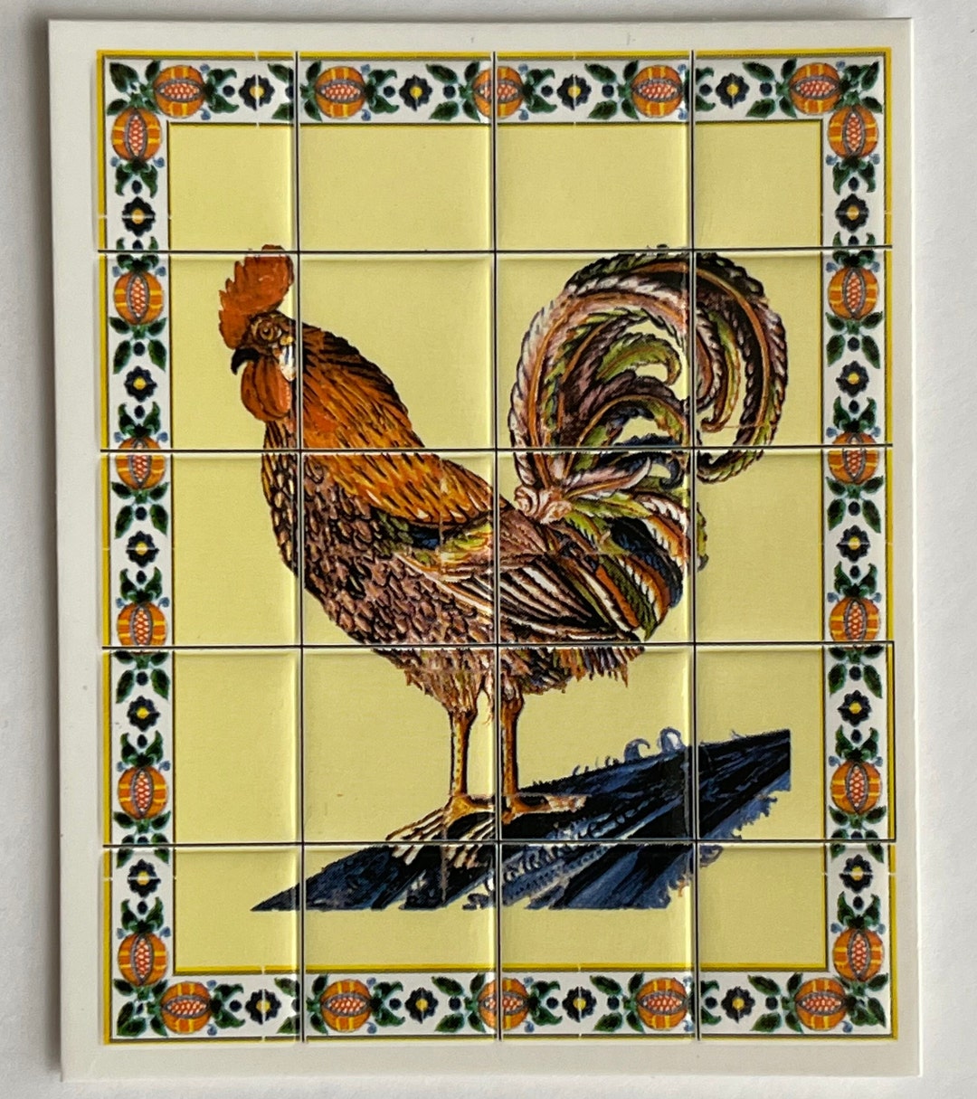 1:12 Dollhouse Chicken Mosaic Tile Hen Mosaic Tile on Cardstock ...
