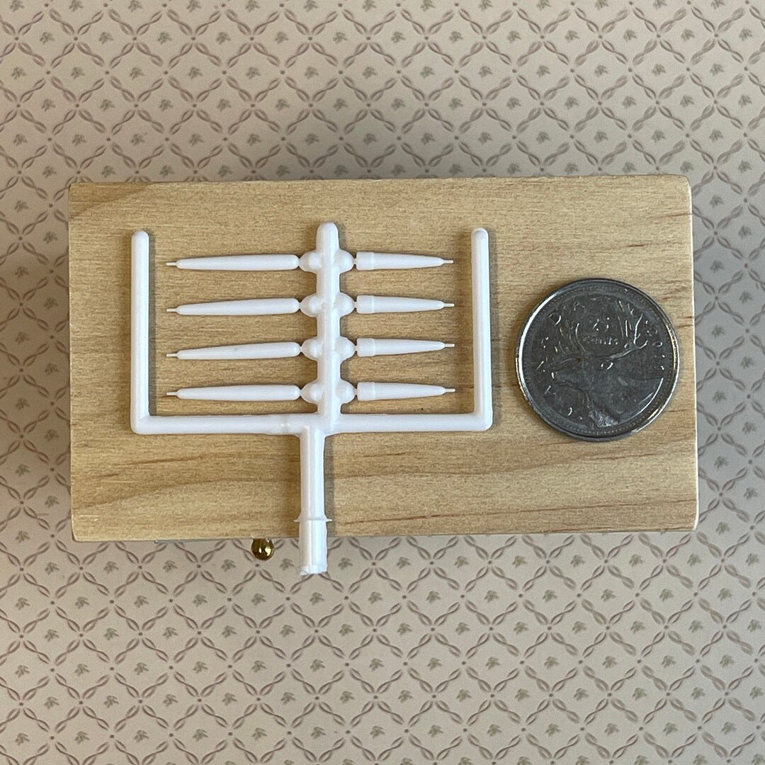 Miniature White Candles 8-piece Pack - F043 - Etsy