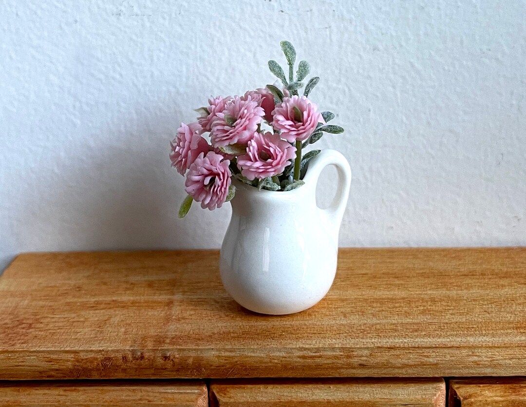 Dollhouse Supplies Miniature Flowers in Vase Dollhouse Living Room ...
