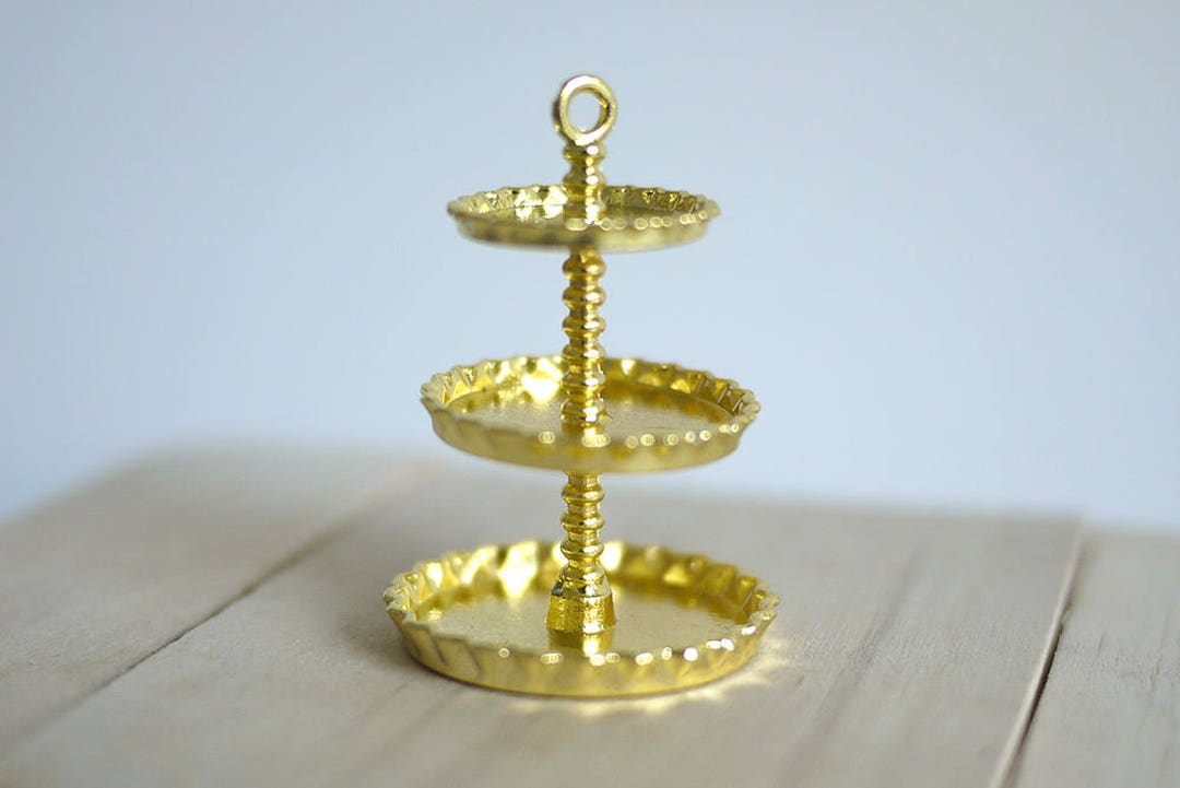 Dollhouse Serving Stand Dolls House Serving Platter 3 Tiered Stand 1 12 ...