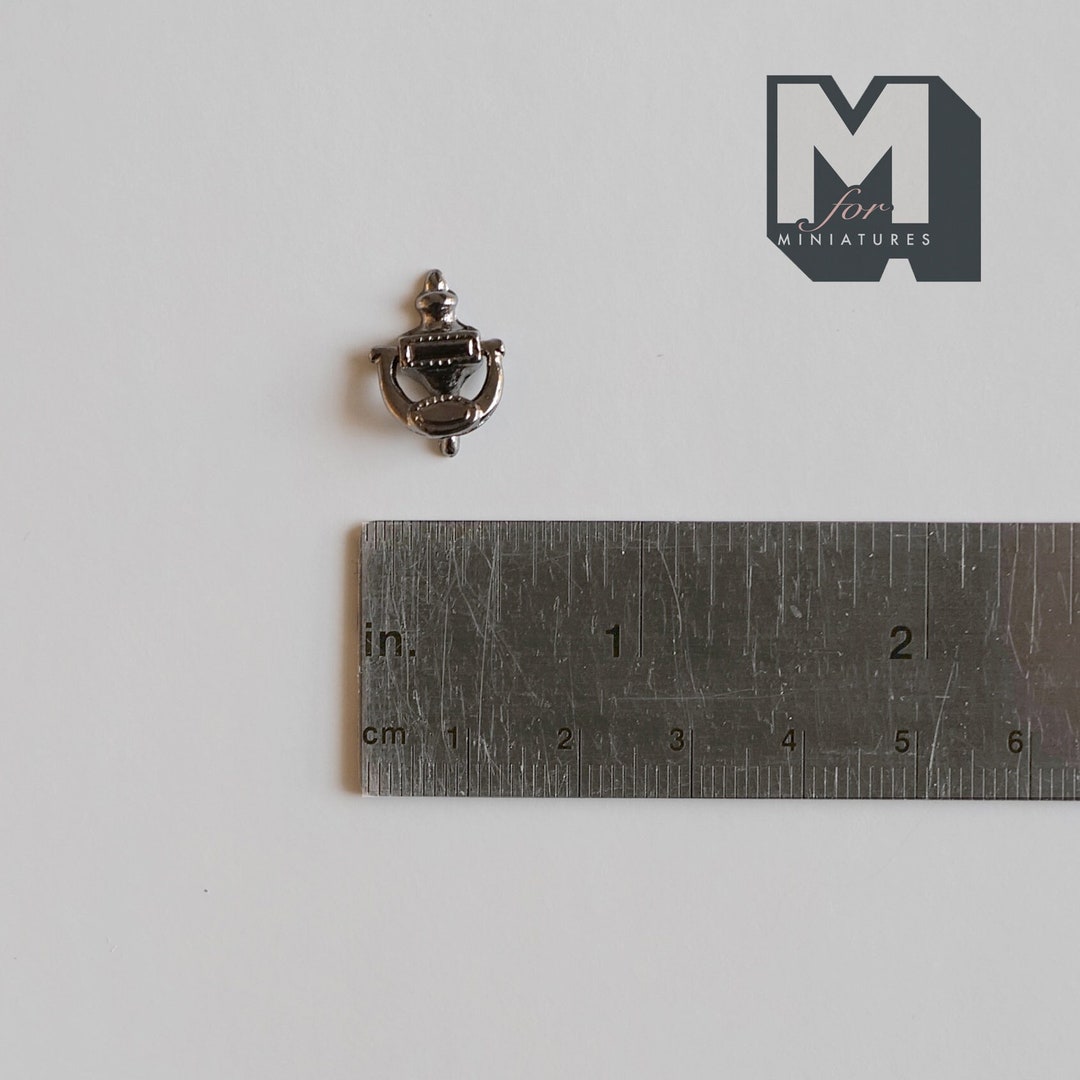 1:12 Scale Dollhouse Door Knocker , Miniature Metal Door Knocker , Door ...