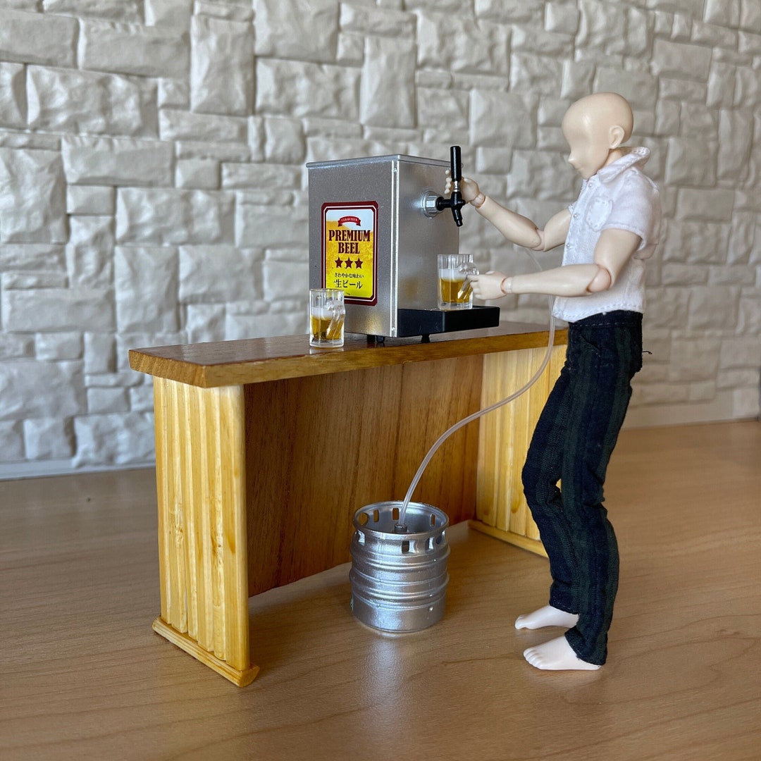 1:12 Miniature Craft Beer Dispenser , Miniature Beer Barrel , Miniature ...