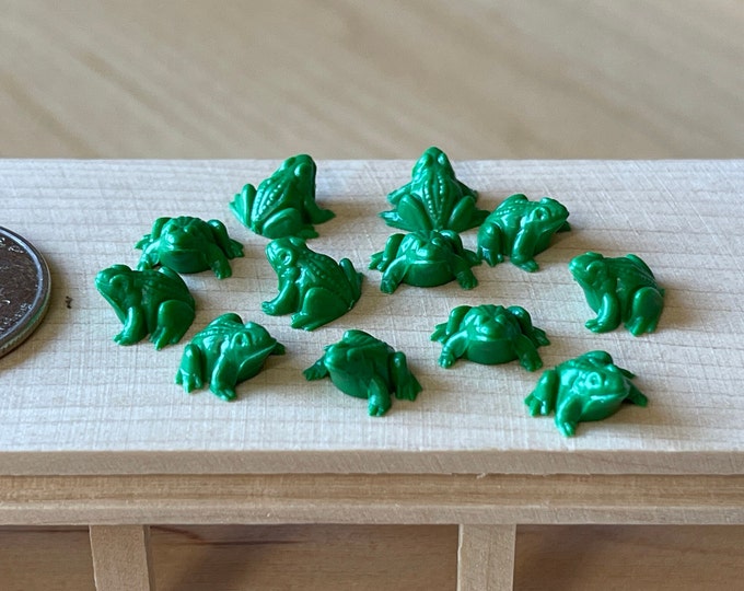 Miniature Frogs 1 Inch Scale 1:12 Scale Little Mini Frogs Set - Etsy