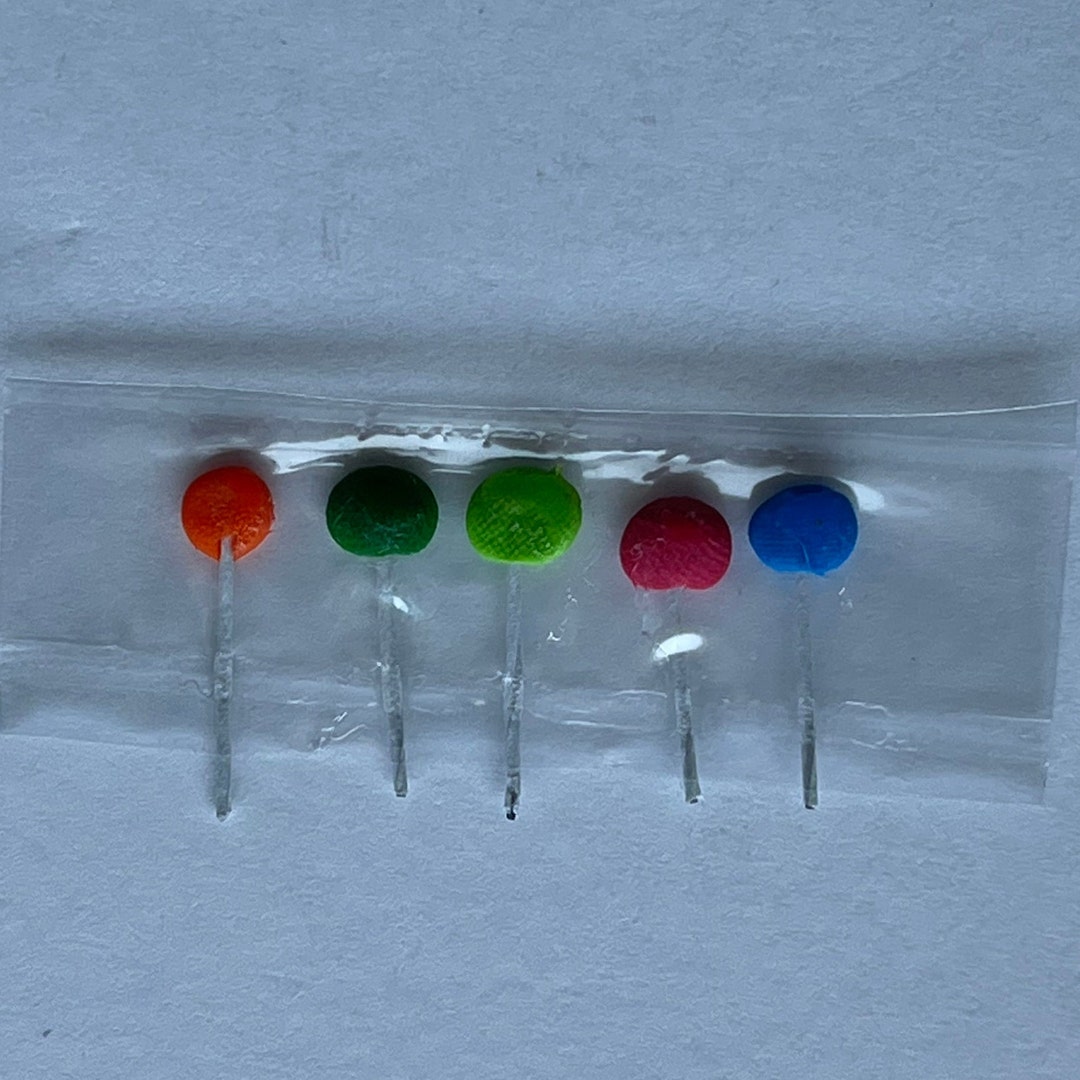 1:12 Miniature Assorted Color Lollipops Set of 5 E009 - Etsy