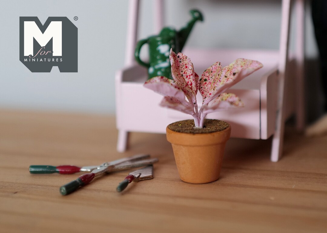 Dollhouse Potted Plants Dolls House Decoration Living Room 1 12th Scale ...