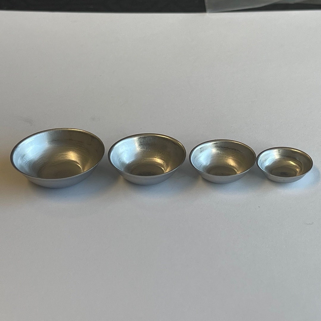 1:12 Miniature Mixing Bowls , Miniature Metal Bowls , Miniature Salad ...