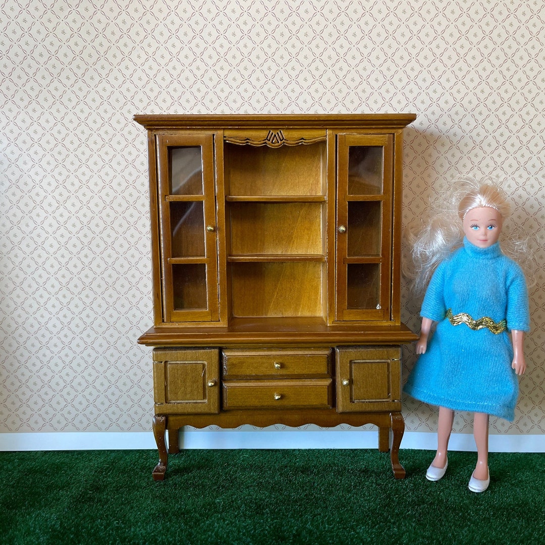 1:12 Scale Miniature Display Cabinet , Living Room Decoration Cabinet ...