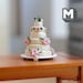 Miniature Wedding Cake 1:12 Scale Dollhouse Stacked Cake Layered Cake ...