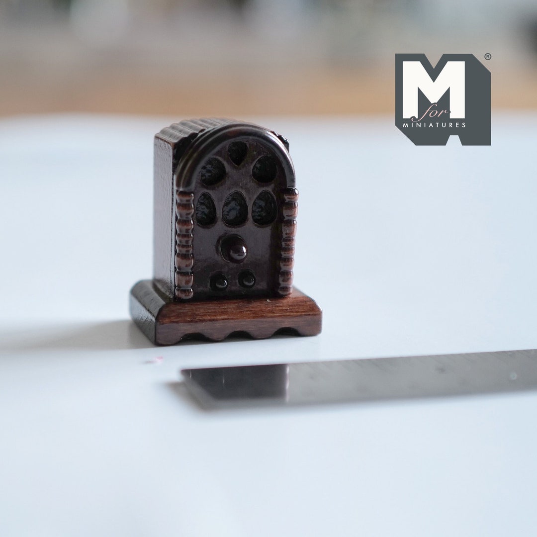 Miniature Radio 1:12 Scale Dollhouse Supplies Radio Tiny Radio (wood ...