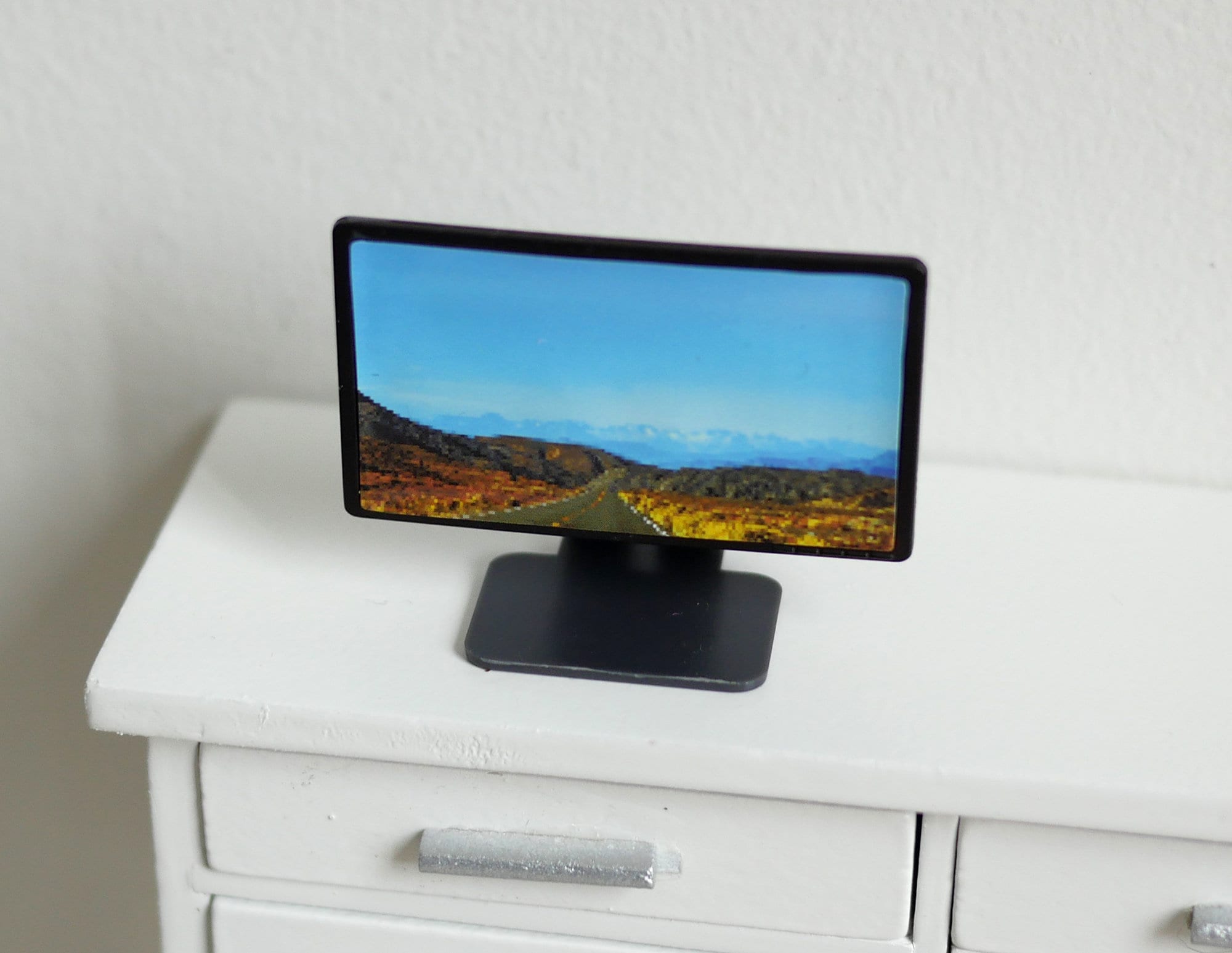 1:12 Dollhouse Home Electronics Miniature Big Screen LCD | Etsy