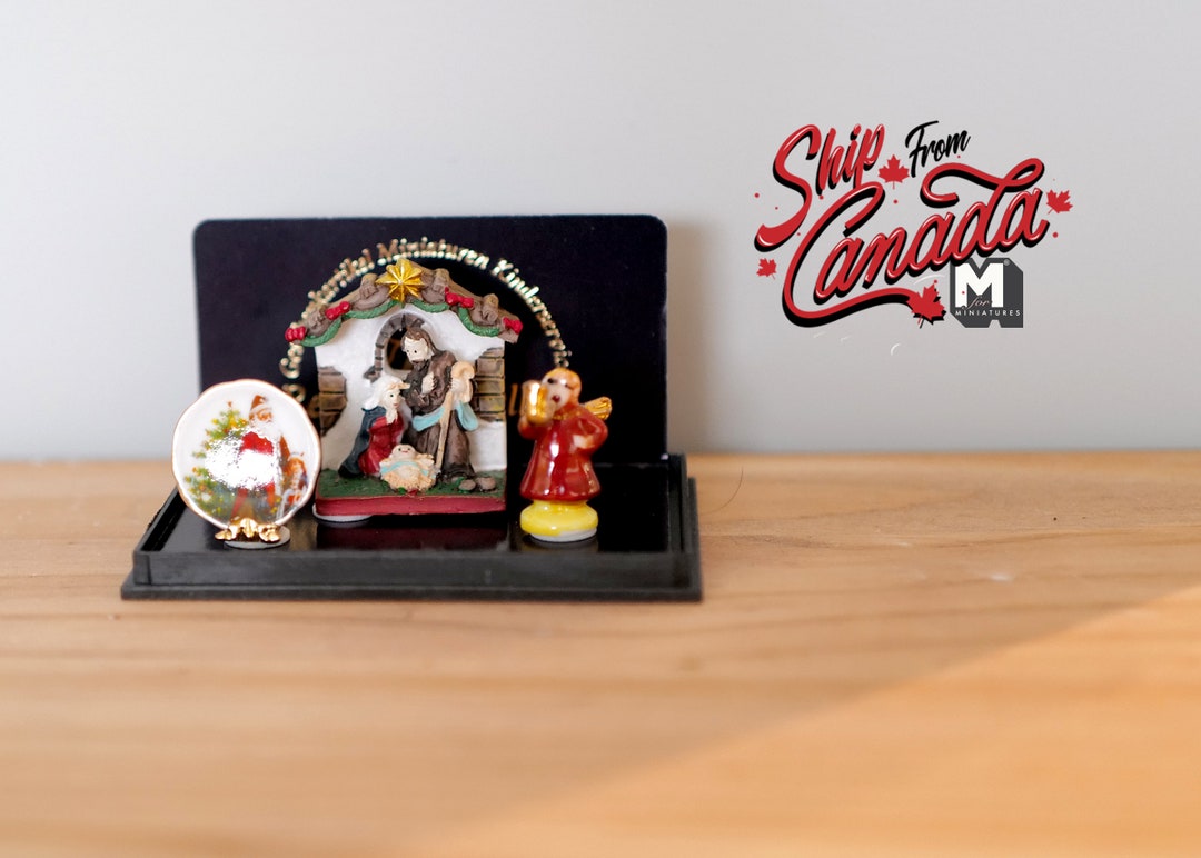 1:12 Reutter Porcelain Germany Dollhouse Miniature Christmas Nativity ...