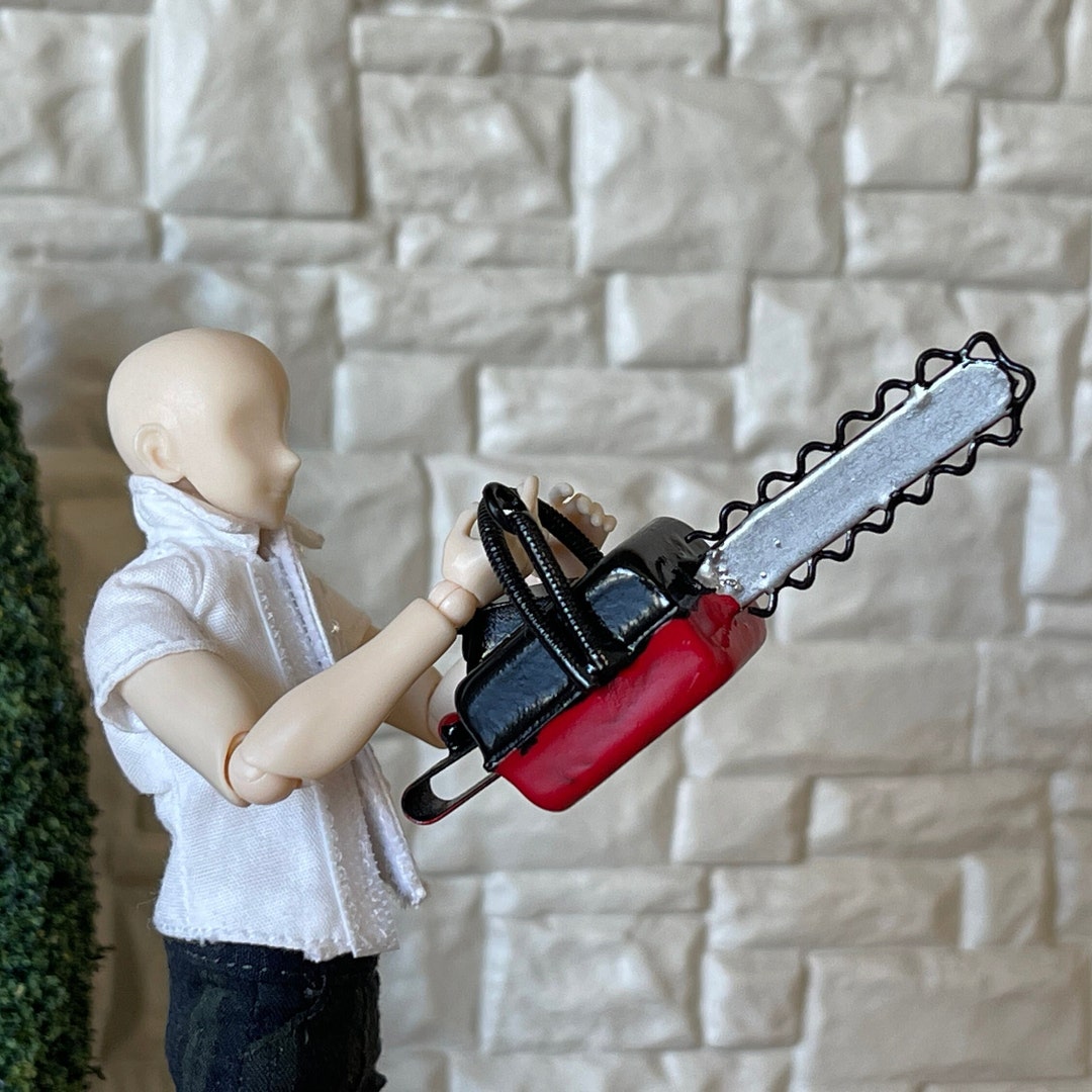 1:12 Miniature Metal Chainsaw With Handle - E067 - Etsy