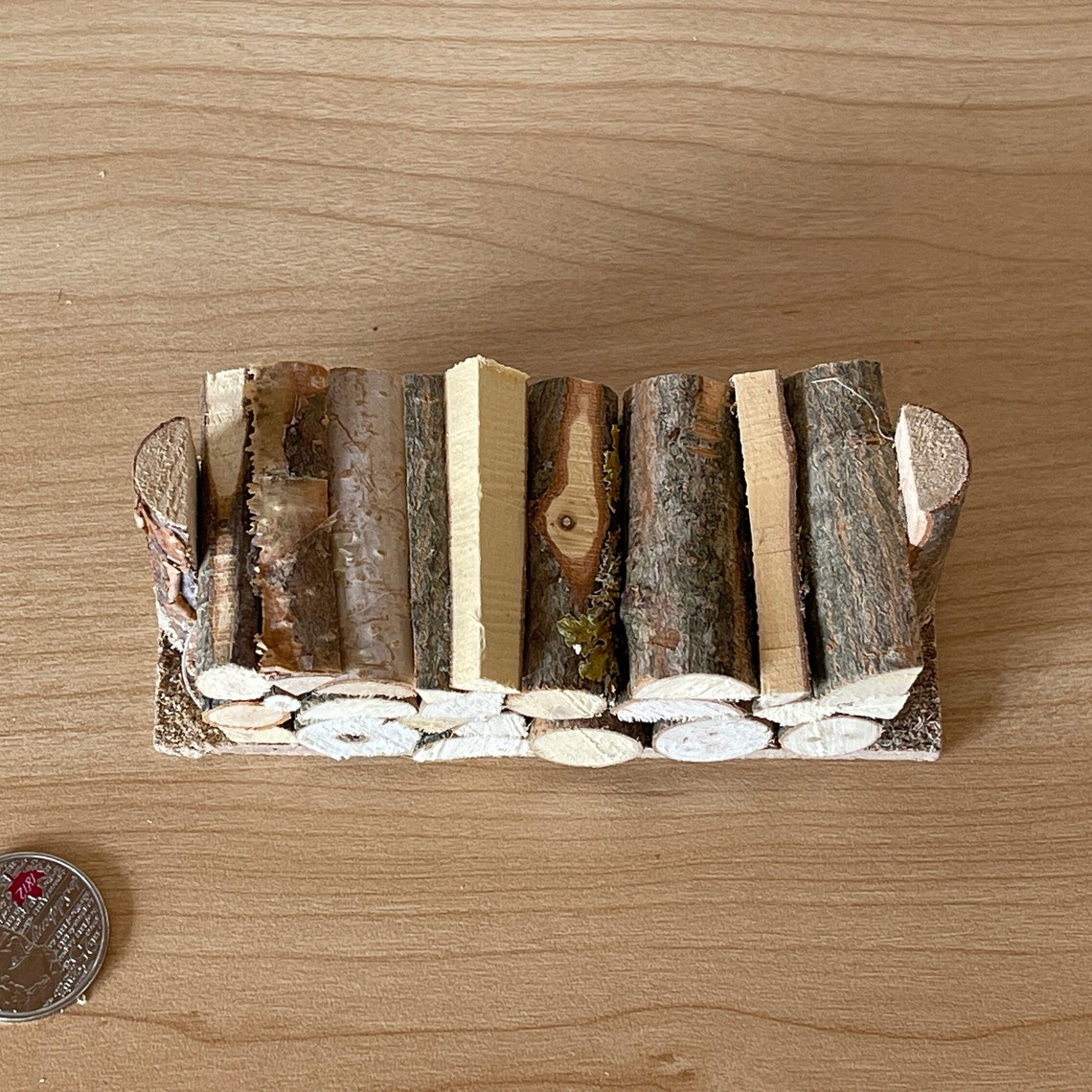 1:12 Miniature Log Pile , Miniature Log Stack , Timber Heap , Woodpile ...